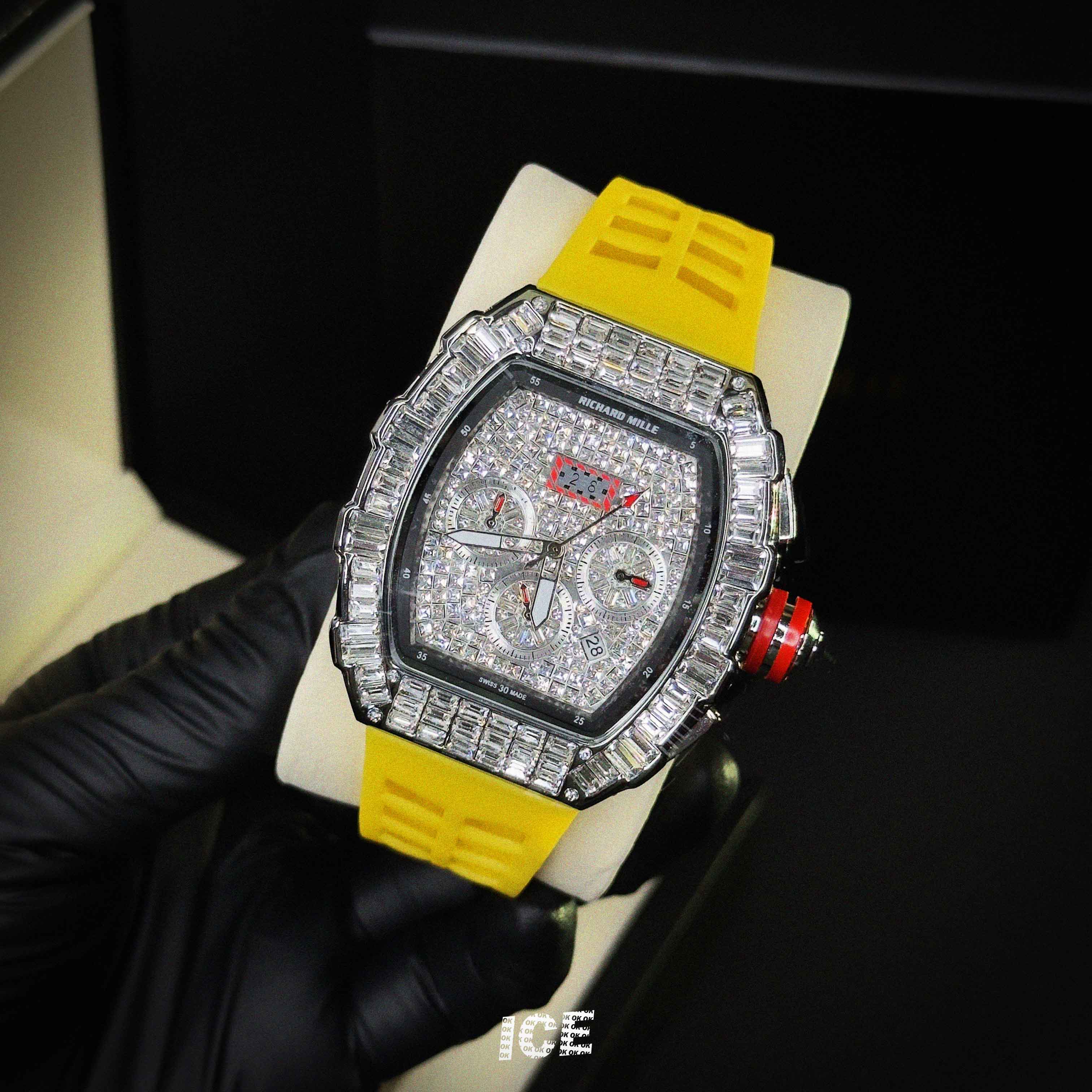 RICHARD MILLE FULL ICE YELLOW – OK ICE